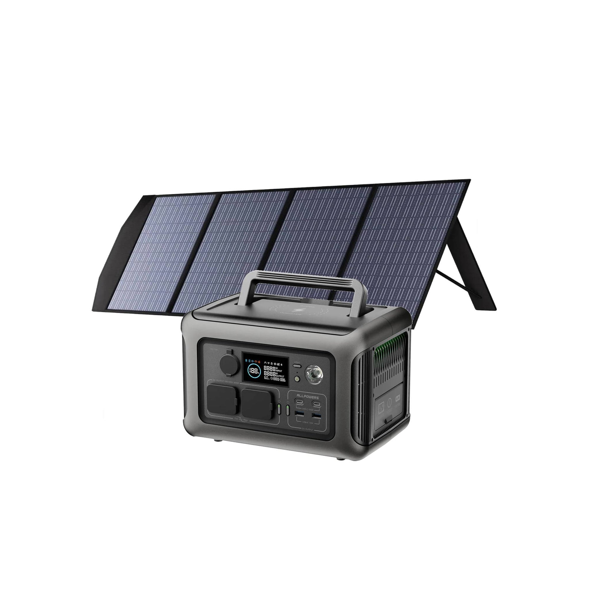 ALLPOWERS R600 Solar Generator 600W Portable Power Station 299Wh with ...