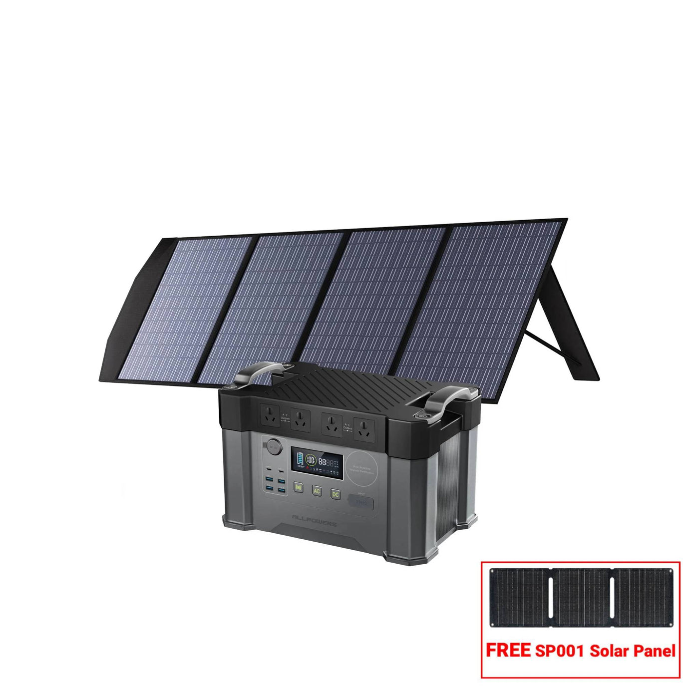 ALLPOWERS 2400W Solar Generator Kit (S2000 Pro + SP033 200W Solar Pane