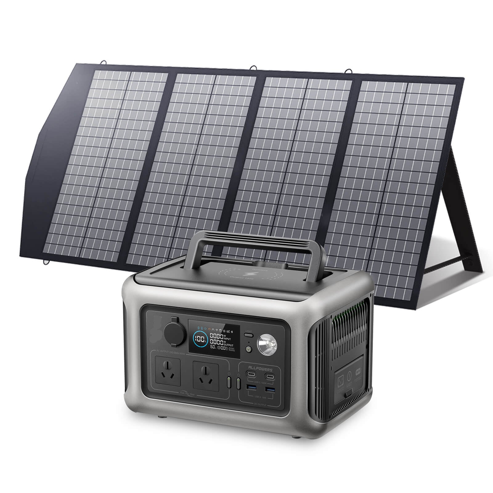 ALLPOWERS R600 Solar Generator 600W Portable Power Station 299Wh with ...