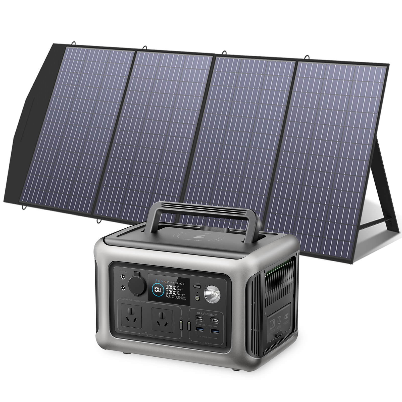 ALLPOWERS R600 Solar Generator 600W Portable Power Station 299Wh with ...
